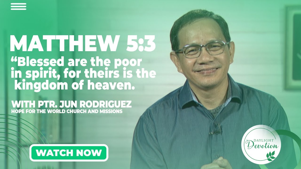Daylight Devotion | Ptr. Jun Rodriguez | February 3, 2023 - YouTube