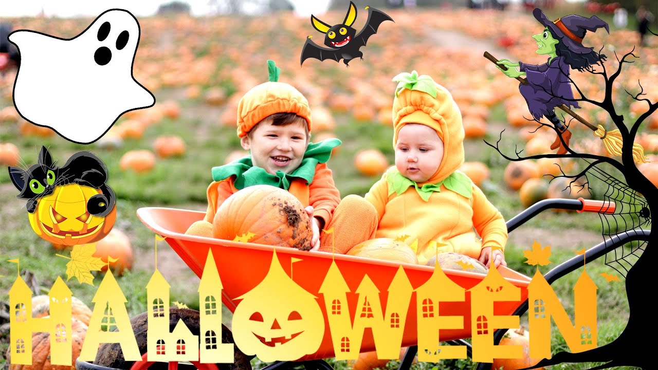 Halloween PUMPKIN Patch Adventure| SPOOKY Forest| TRACTOR ride | BOO ...