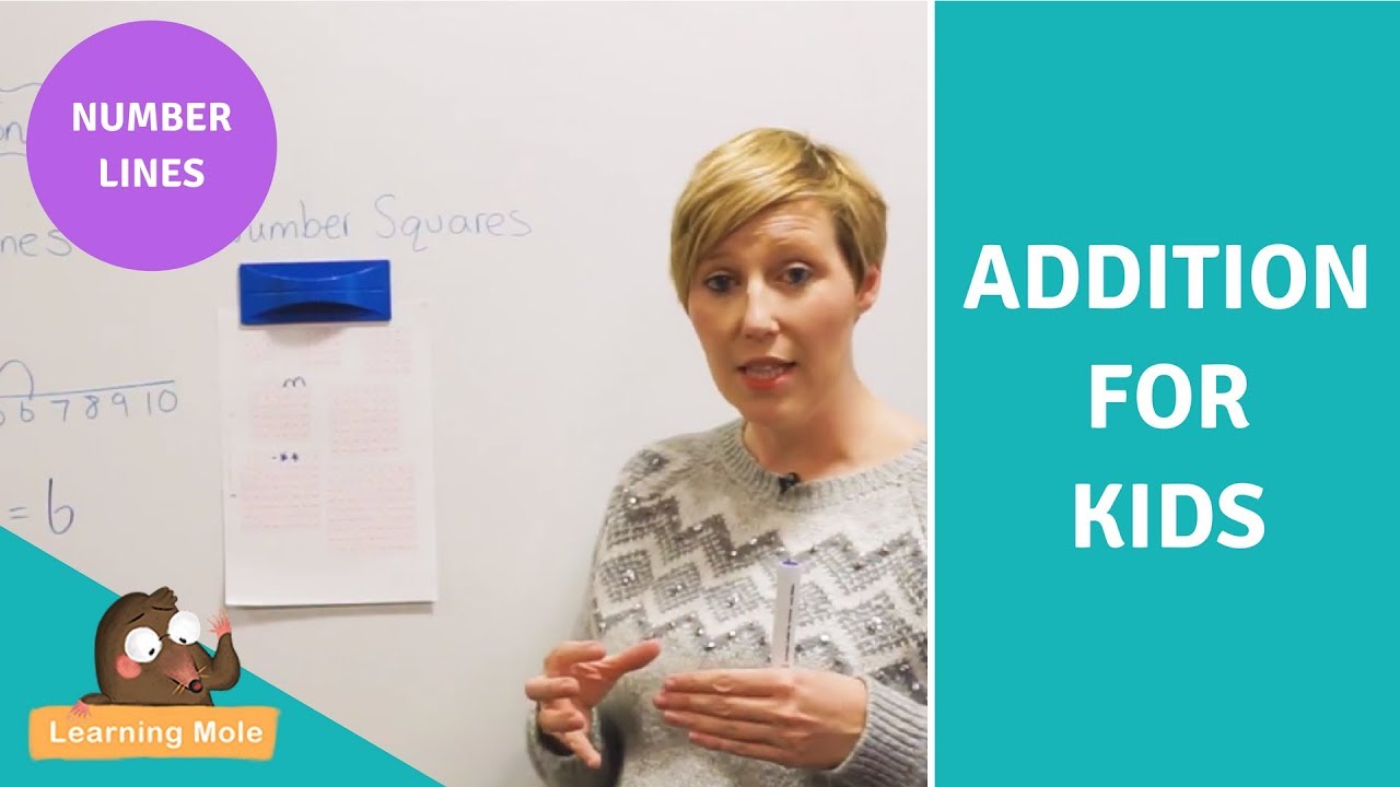 Addition for Kids - Number Lines - Math Tools - YouTube