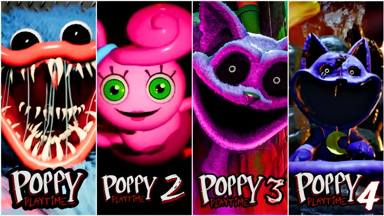 Trailers Comparison : Poppy Playtime Chapters 4 Chapter 3 Vs Chapter 2 ...