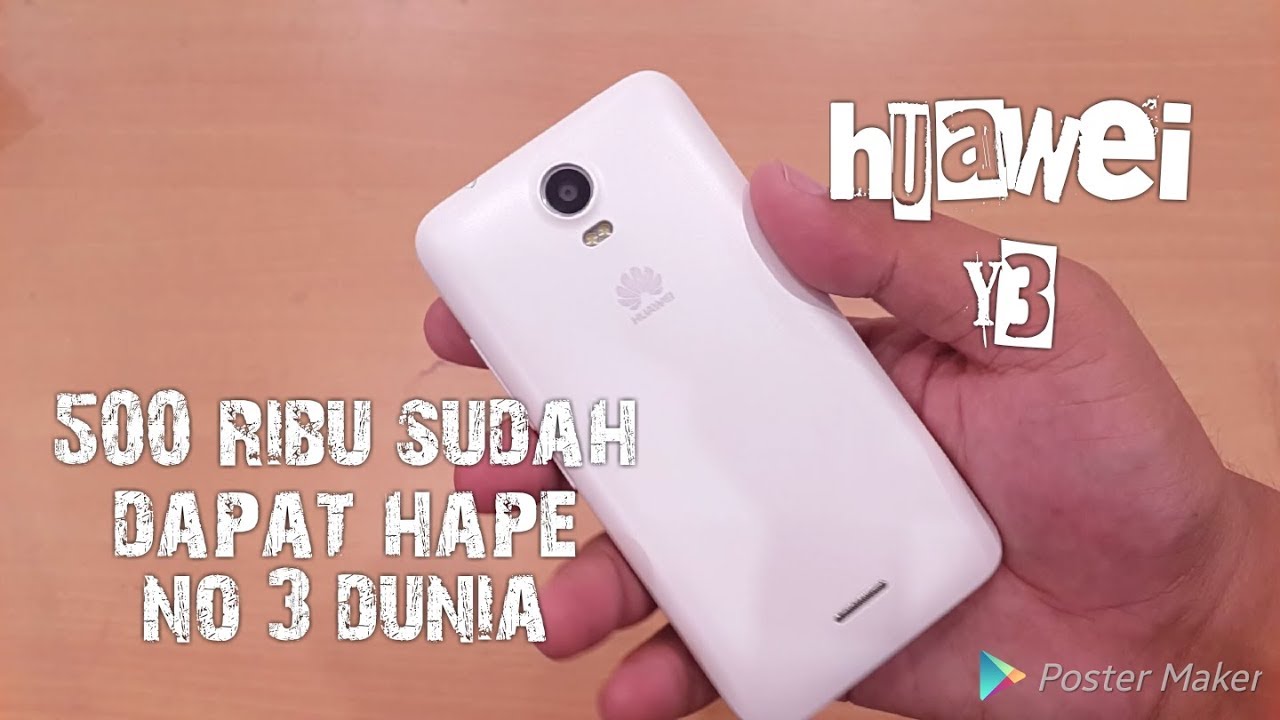 Hape murah kelas dunia hanya 500ribu saja,huawei y3 (unboxing) - YouTube