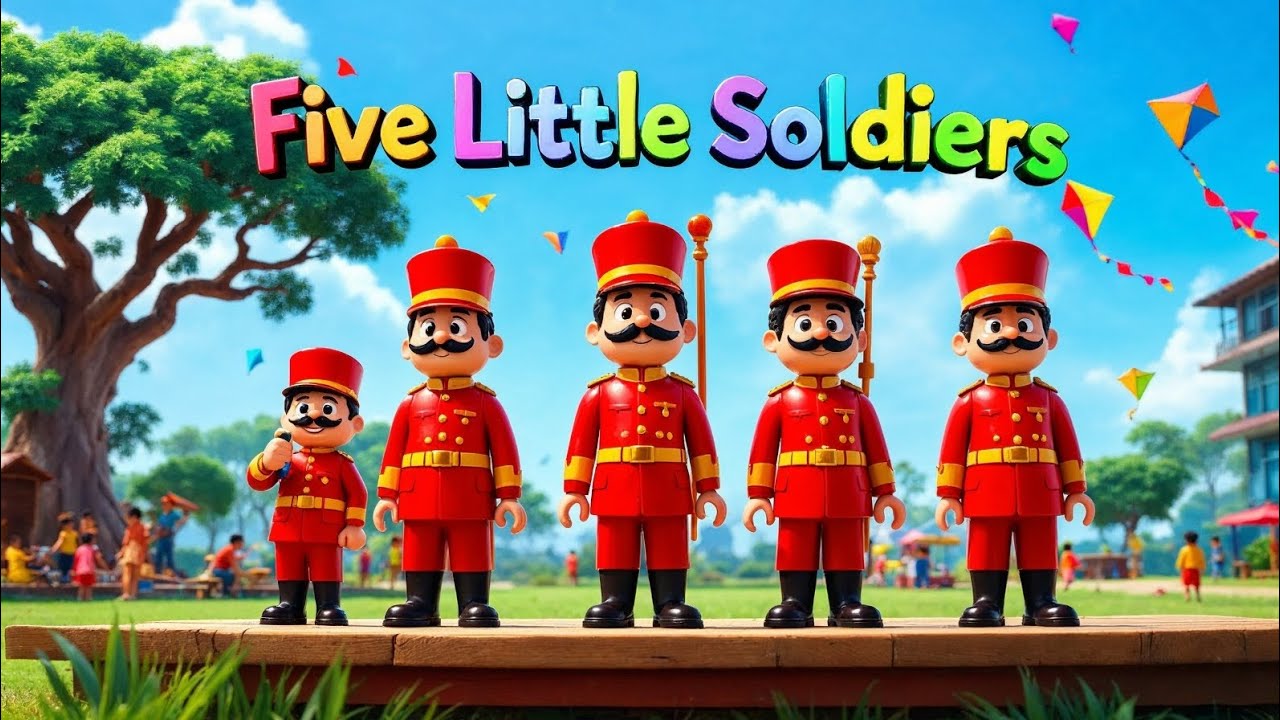 Five Little Soldiers | Happy Republic Day | Nursery Rhyme | Poem ...