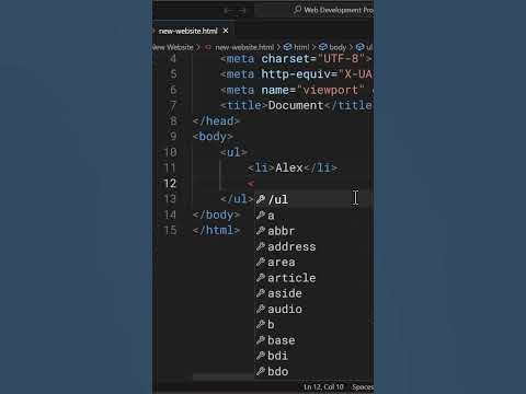 Creating Unordered List in HTML😎 | Web development #programming #webdevelopment #html - YouTube