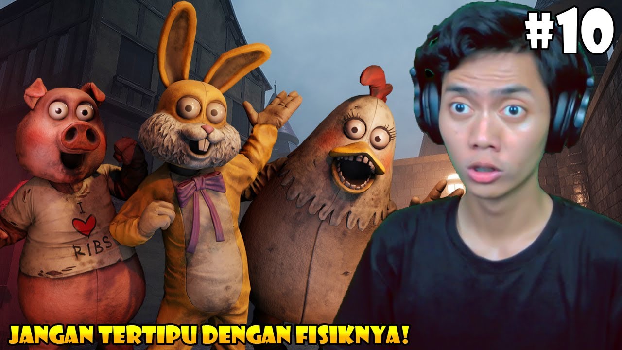 DIKEJAR MASKOT LUCU TAPI SEREM! Dark Deception - Indonesia (Part 10 ...