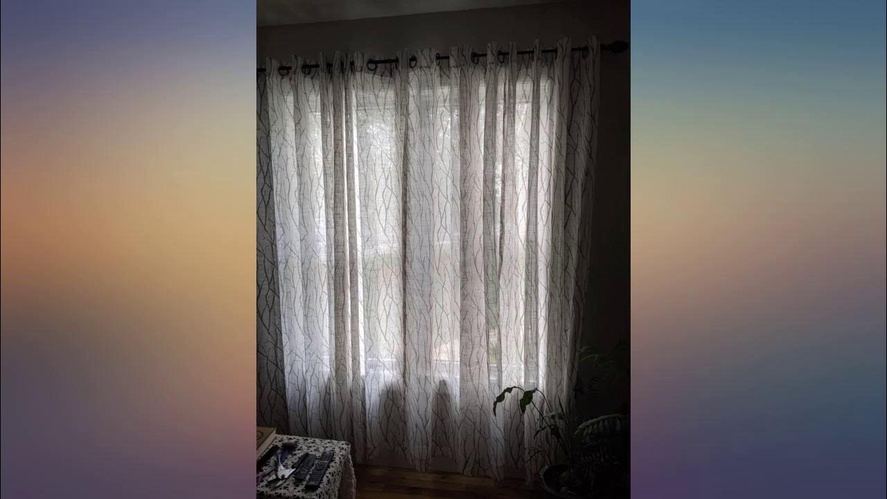 Exclusive Home Curtains Oakdale Sheer Textured Linen Grommet Top