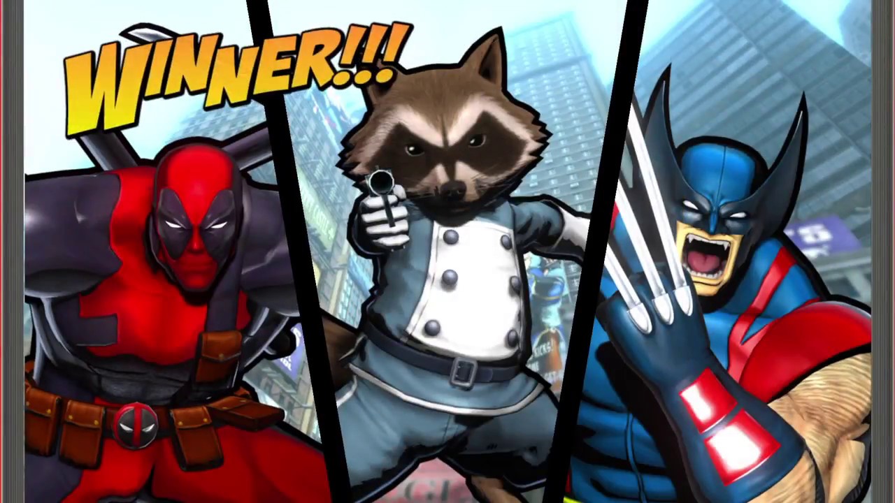ULTIMATE MARVEL VS. CAPCOM 3 Deadpool,Rocket Raccoon,Wolverine ...