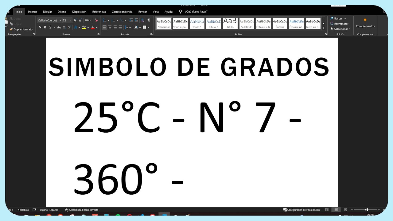 Como hacer el simbolo de GRADOS ( ° ) en un teclado con distribucion en ...