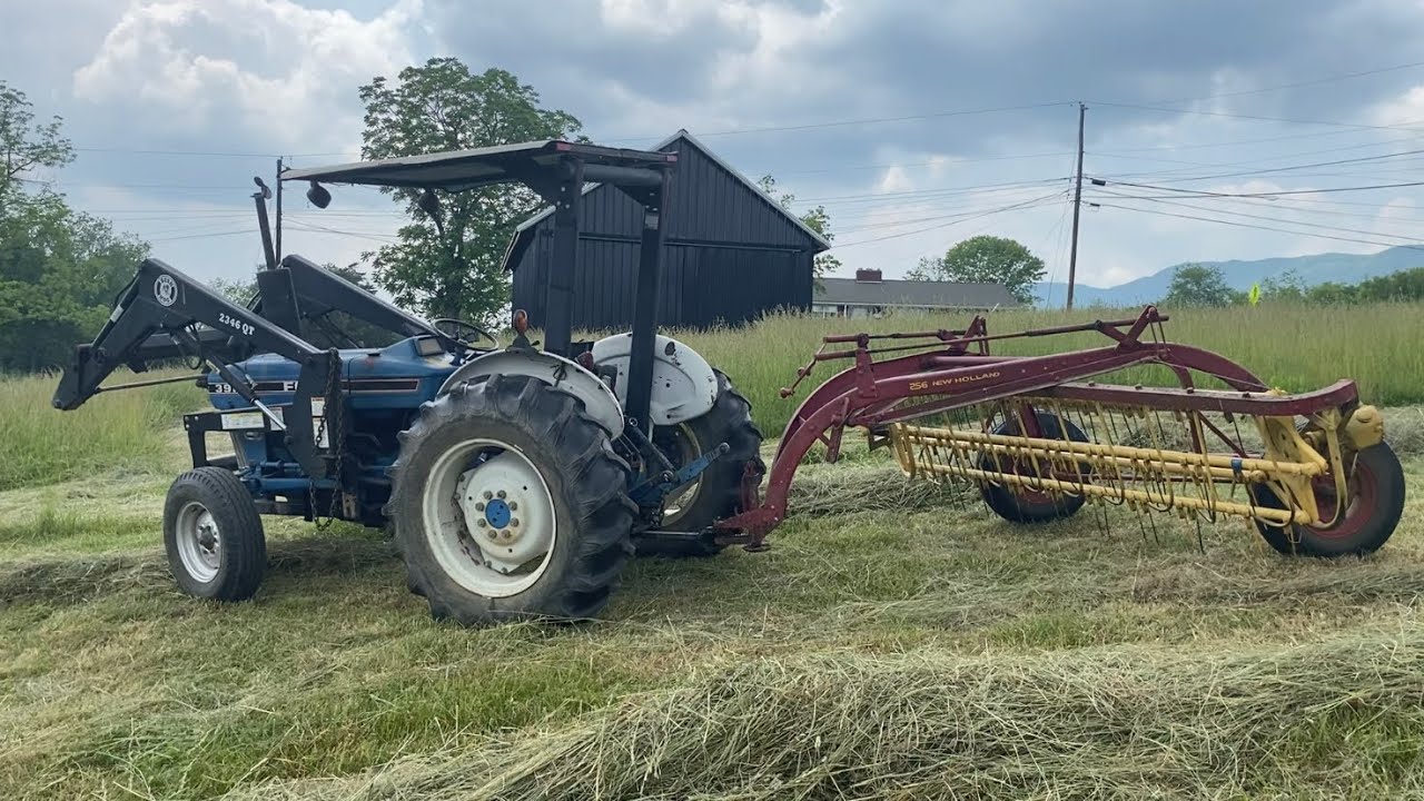 Going through the steps trying to get the hay up - YouTube