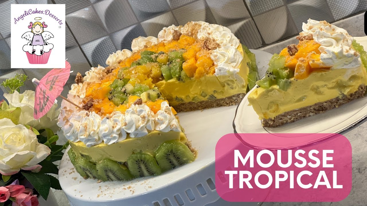 MOUSSE TROPICAL KIWI, MANGO, PIÑA /CHEESECAKE TROPICAL SIN HORNO by ...