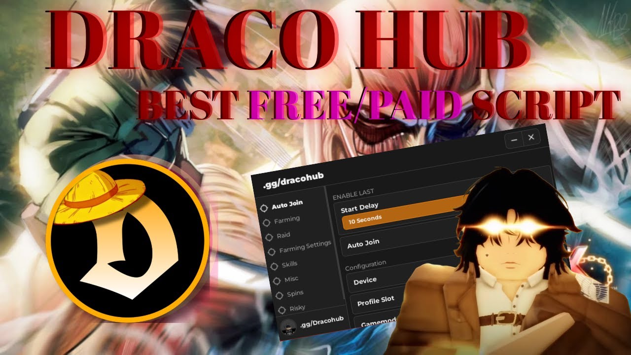 BEST FREE/PAID DRACO HUB SCRIPT (AUTO FARM + REFIL) (NO DOWNLOAD) - YouTube