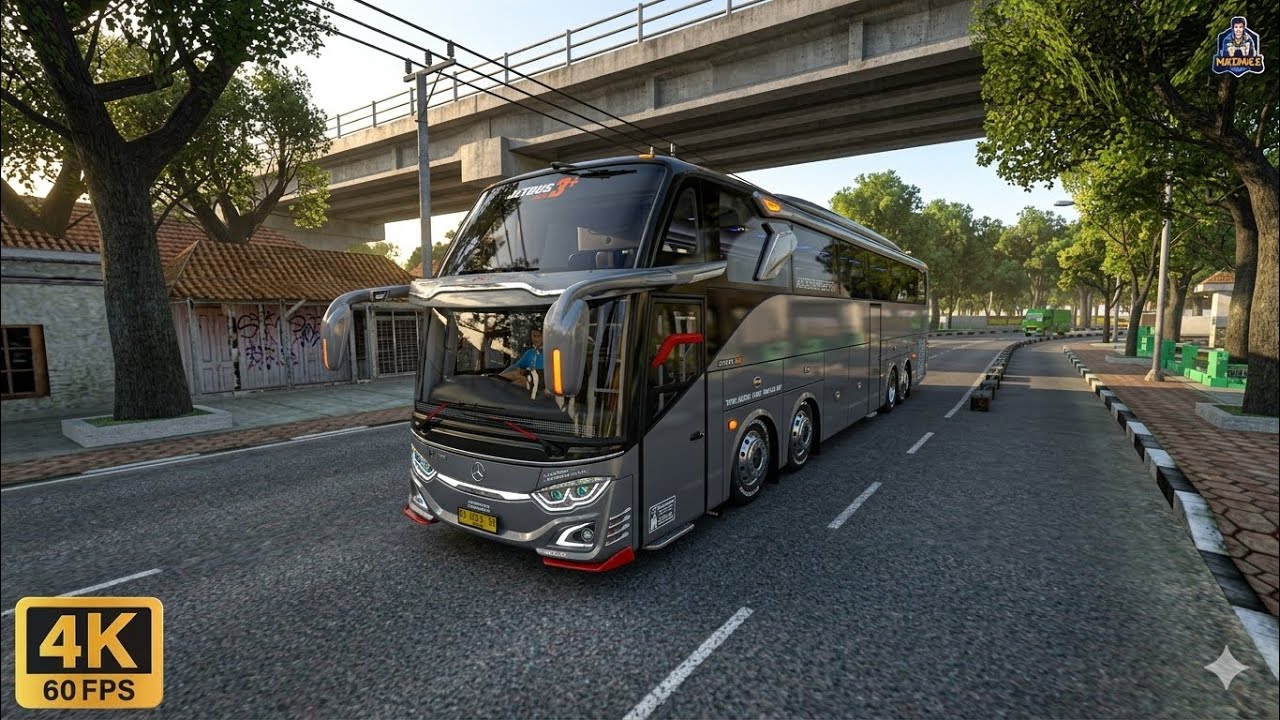 SMOOTH BUS RIDE THROUGH THE BEAUTIFUL INDONESIA | BUS SIMULATOR ...