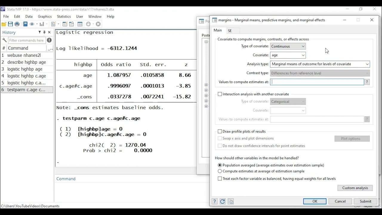 Fitting & interpreting regression models: Logistic regression with ...