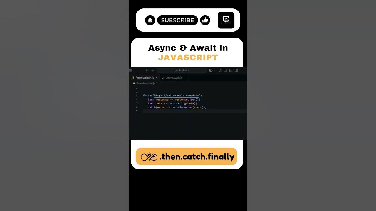Async Await In Javascript Javascript Asynchronouscode Asyncawait