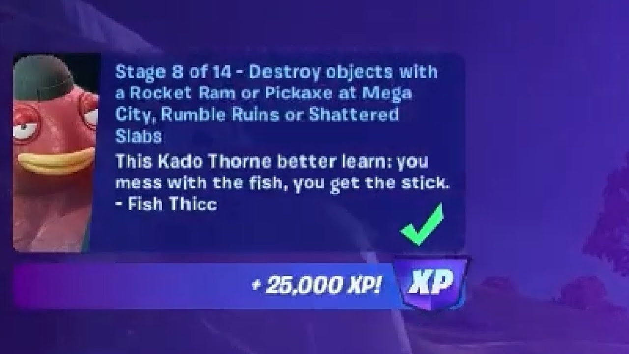 Destroy objects with a Rocket Ram or Pickaxe at Mega City (Fast WAY ...