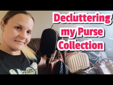 Declutter my Purse Collection with me!!!! - YouTube