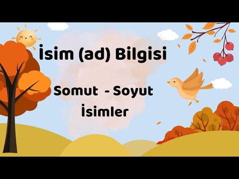 Ad(İsim) Bilgisi Somut Soyut adlar