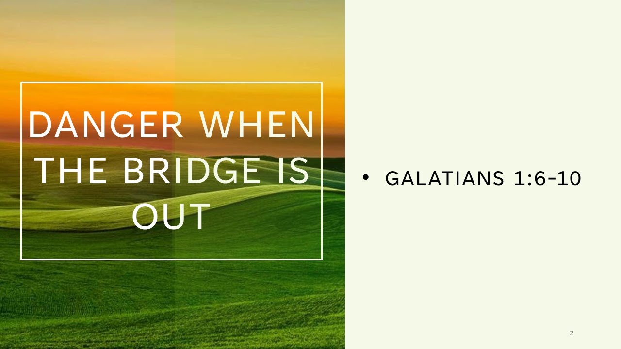 Danger When the Bridge Is Out - YouTube