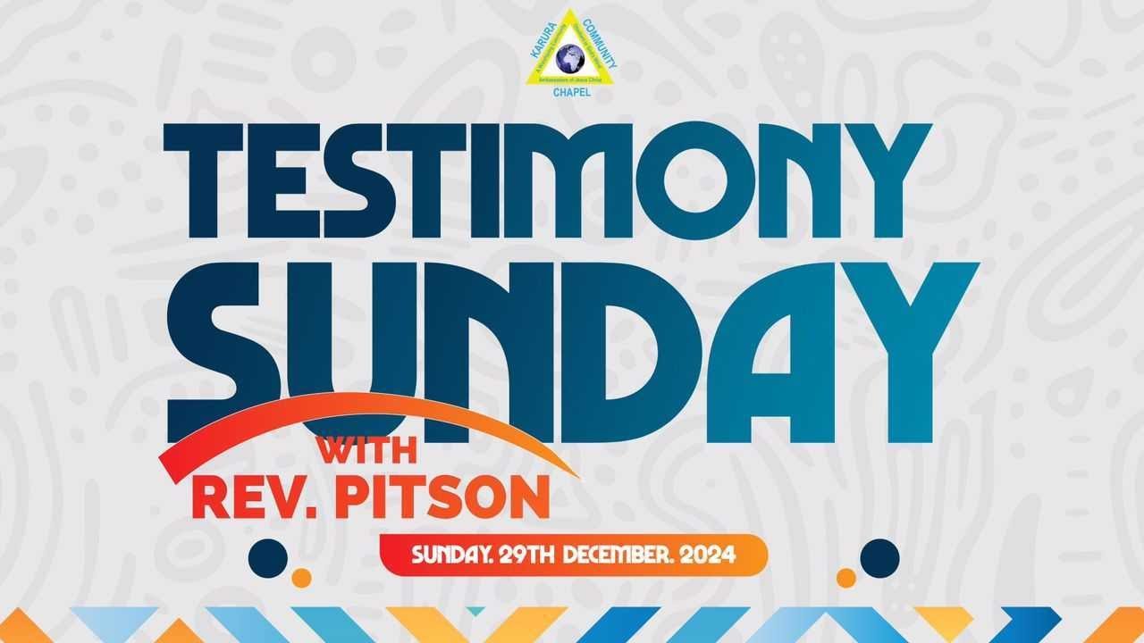 Testimony Sunday with Rev. Pitson // Karura CC Online Service // 29th ...