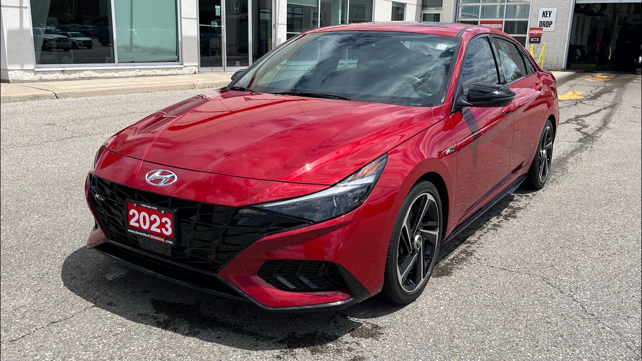 Come see the 2023 Hyundai Elantra in Red Metallic @ Brantford Honda ...