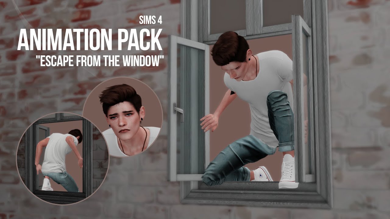Animation pack ESCAPE FROM THE WINDOW SIMS 4 by Люка Злюка | Download ...