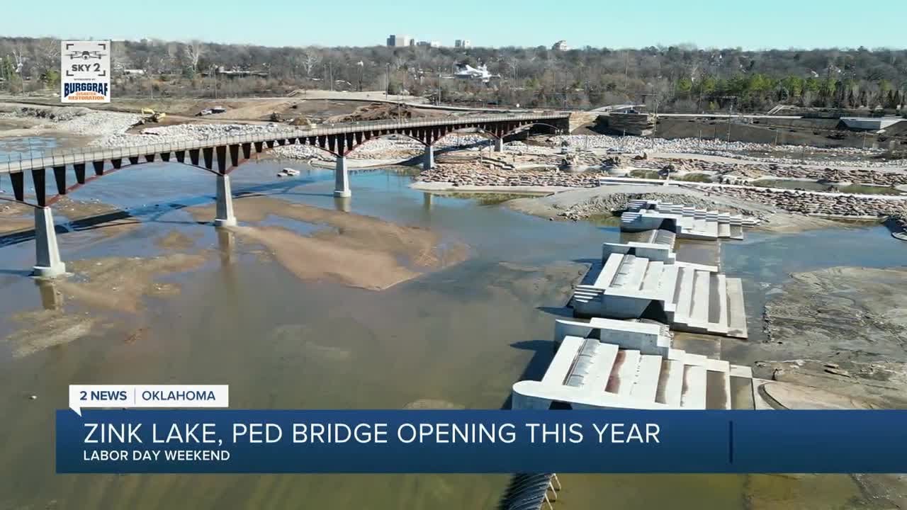 Zink Lake, Williams Crossing pedestrian bridge to open Labor Day - YouTube