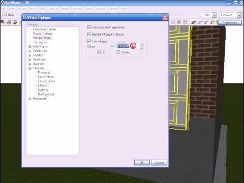 softplan introduction cross opening garage door void - YouTube