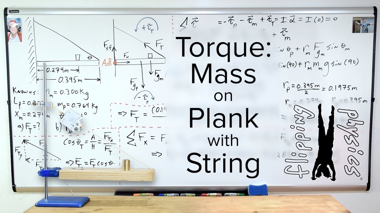 Torque - Mass on Plank with String - YouTube