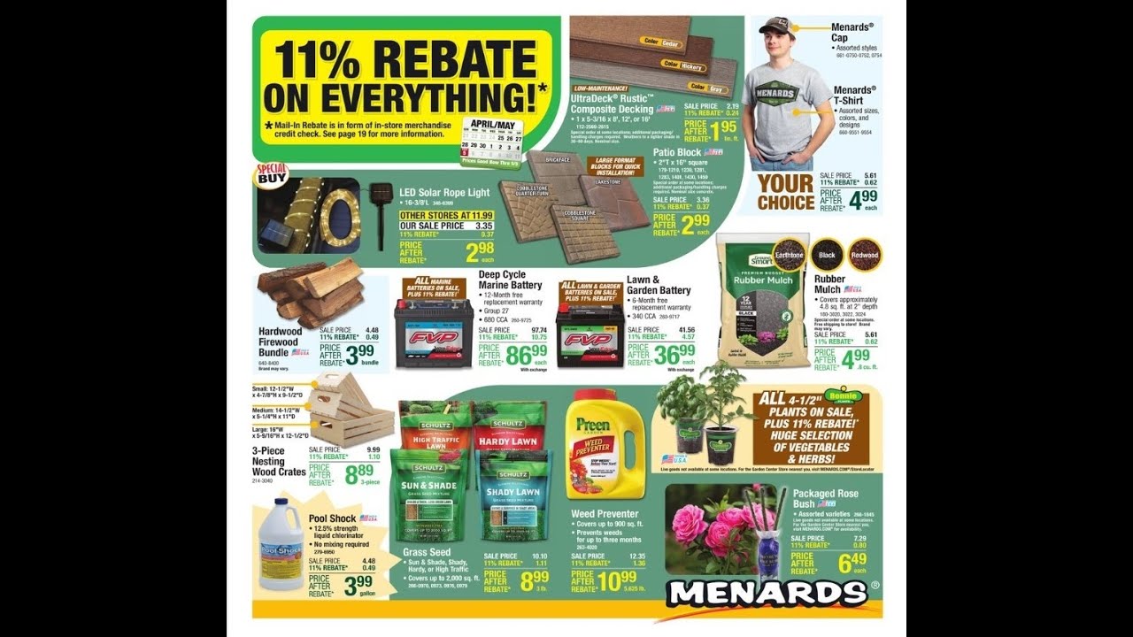 Menards Weekly Ad April 25 – May 5, 2024 - YouTube