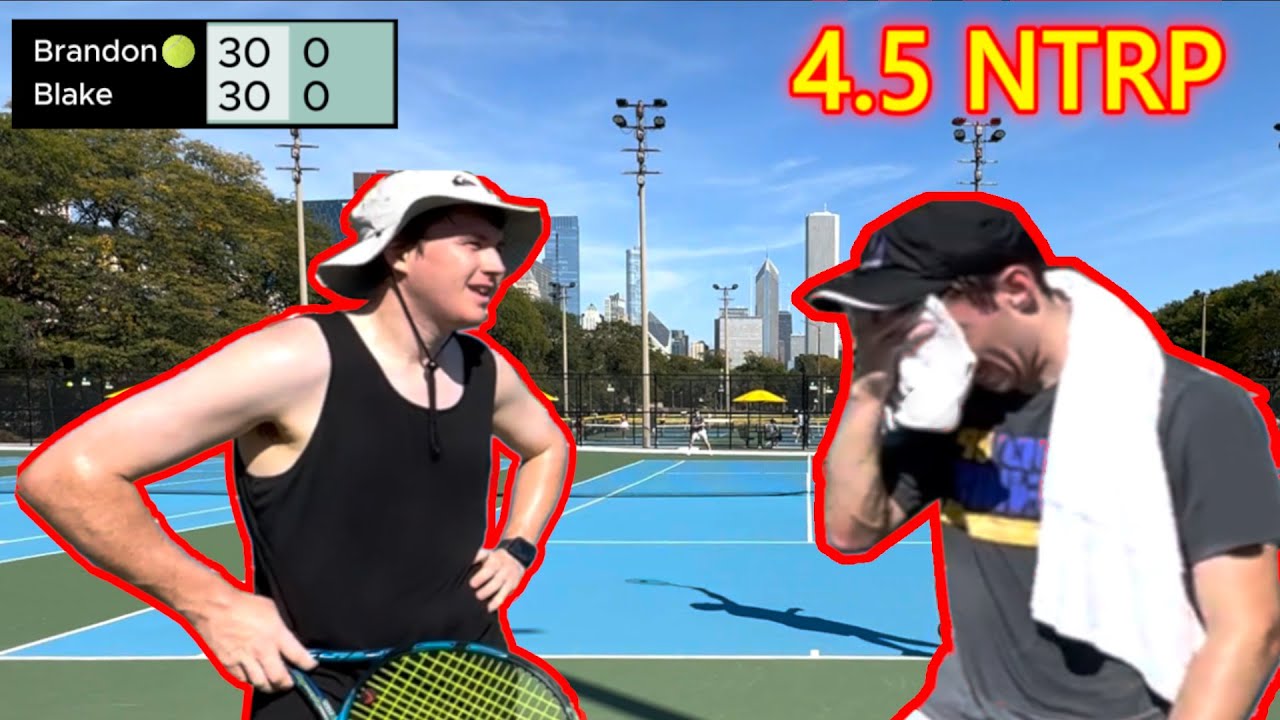 Brandon v. Blake (4.5 NTRP vs. 10/11 UTR) - YouTube