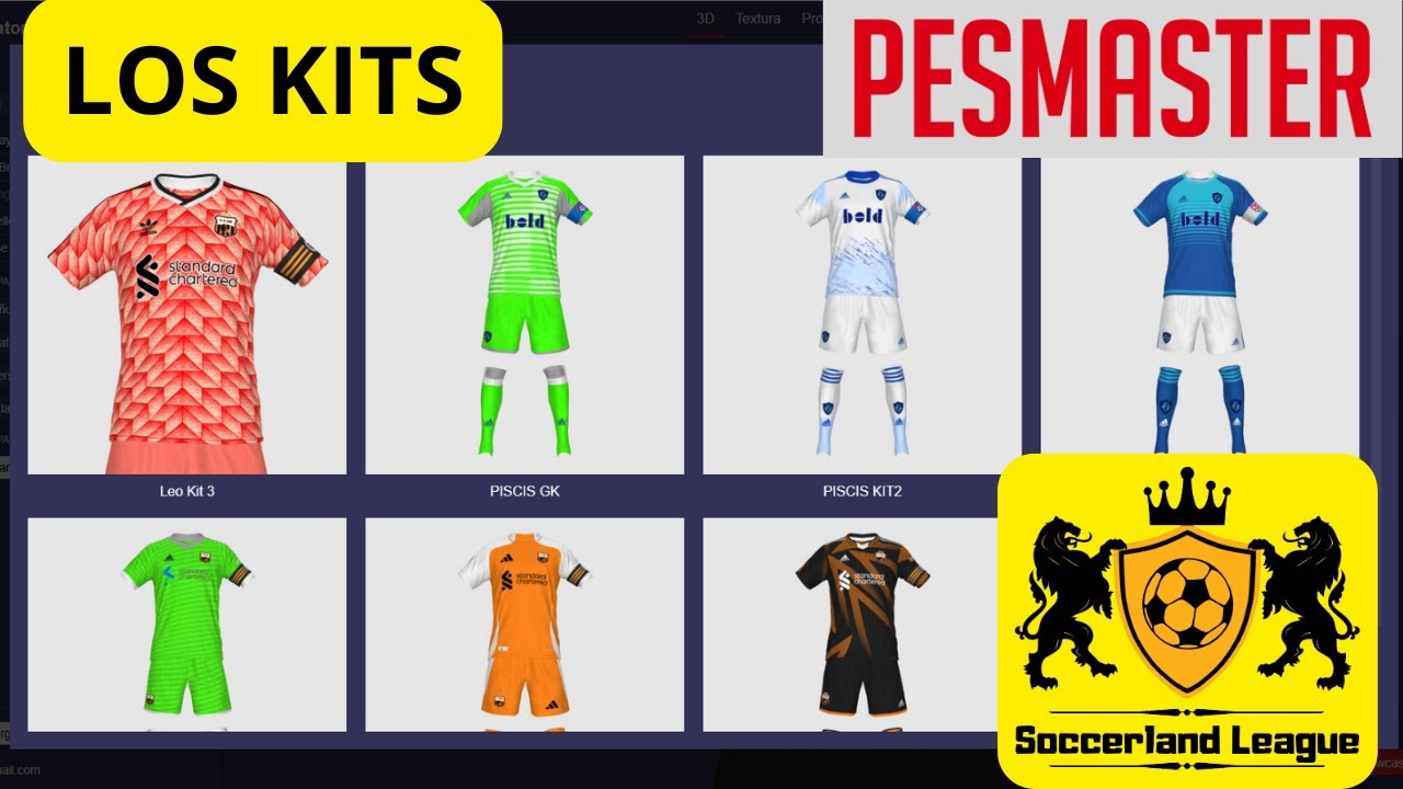 Cómo CREAR los KITS para la SOCCERLAN LEAGUE en PES MASTER | PES 2021 ...
