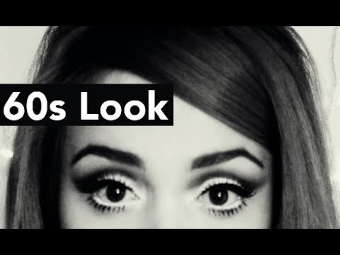 60s Mod Makeup Look | Dolly eyes and pale lips - YouTube