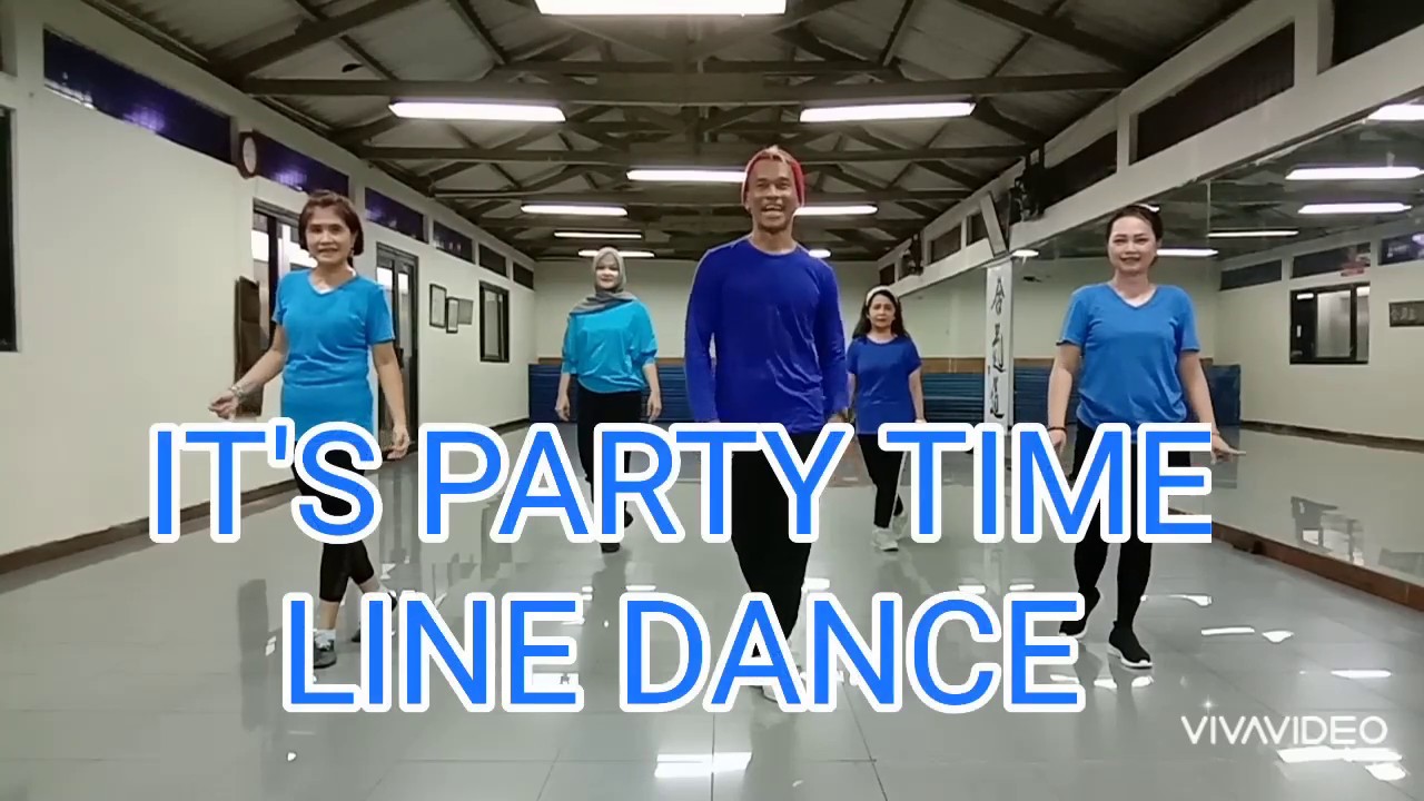 IT'S PARTY TIME - Line Dance - Demo by BULUNGAN LINE DANCE CAMP - YouTube
