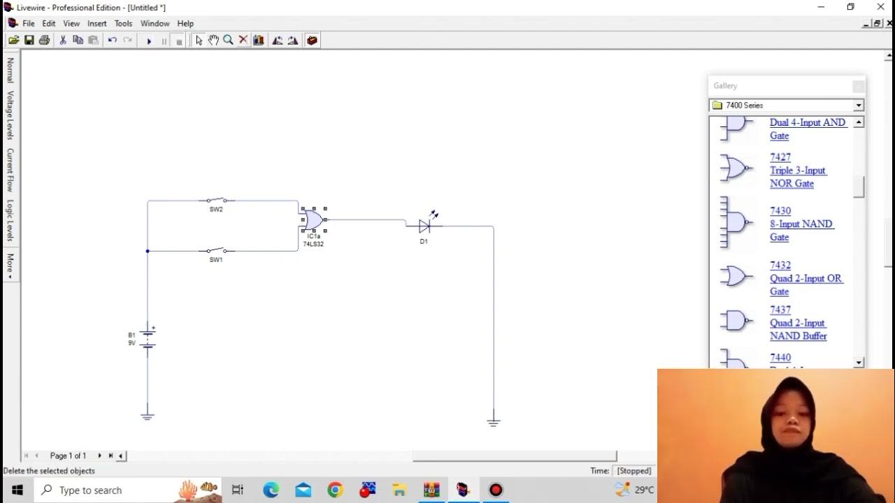 Rangkaian 5 Gerbang Logika dan kombinasional Half Hader dan Full Hader ...