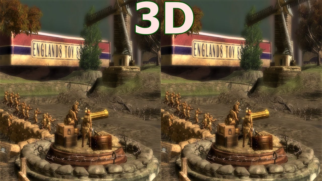 Toy Soldiers 3D video SBS VR box google cardboard - YouTube