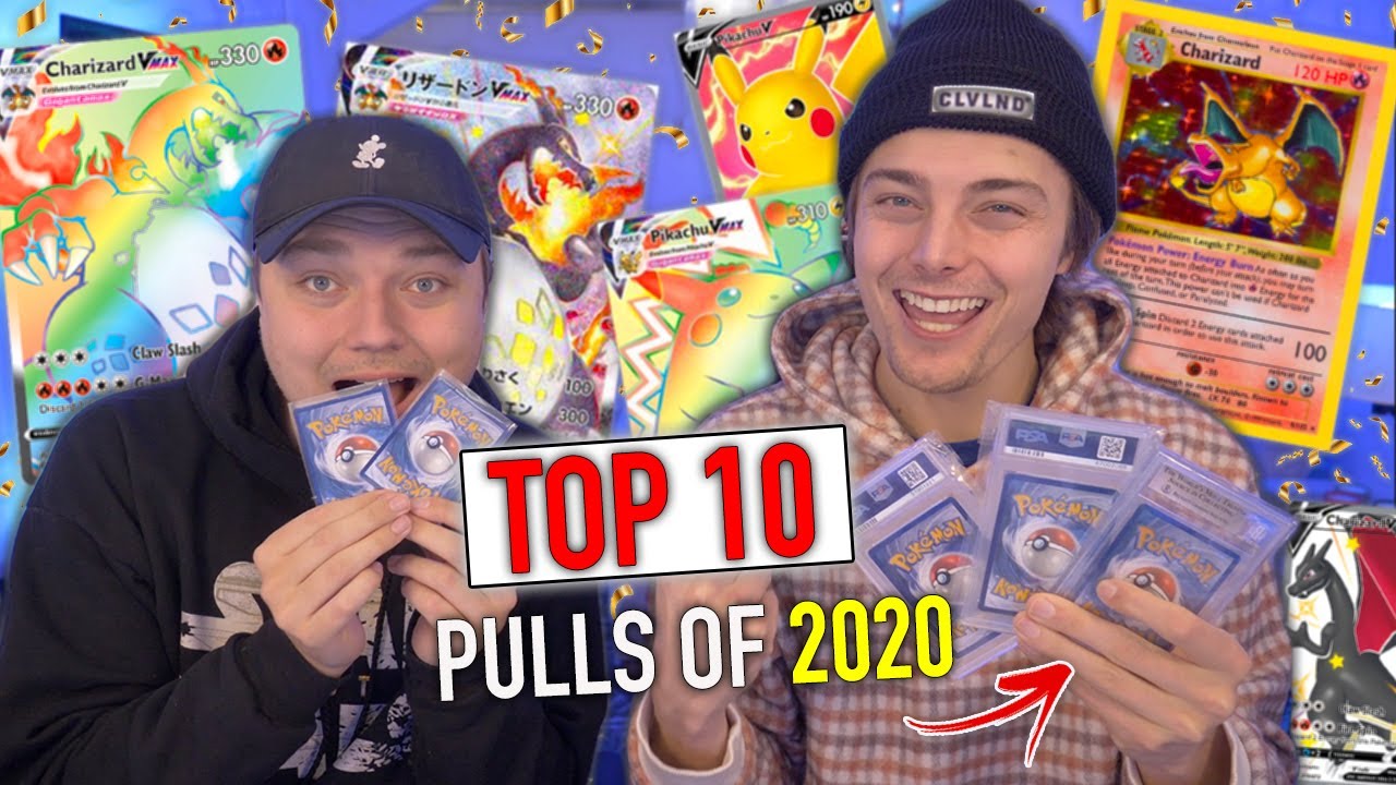 Our Top 10 Pokemon Card Pulls Of 2020 *INSANE* - YouTube