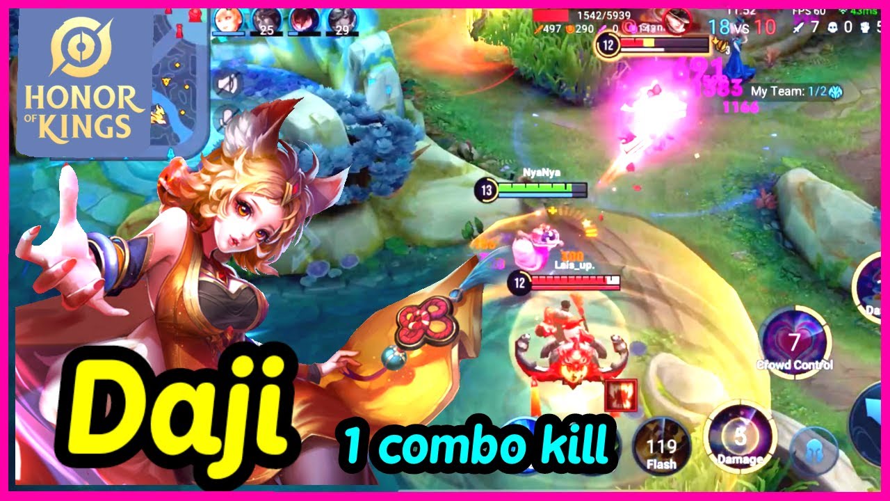 One combo kill DAJI - Honor of Kings full gameplay - YouTube