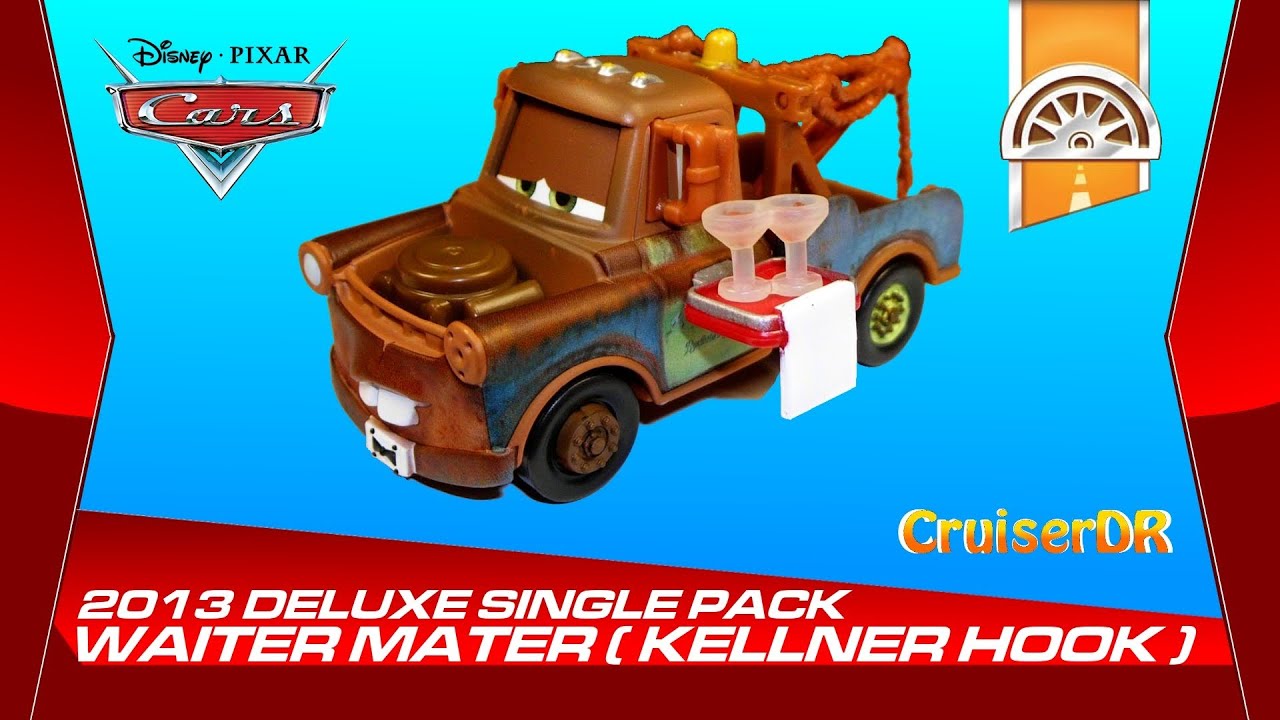 Disney Pixar Cars 2013 Deluxe Diecast Waiter Mater ( Kellner Hook ) 1/ ...