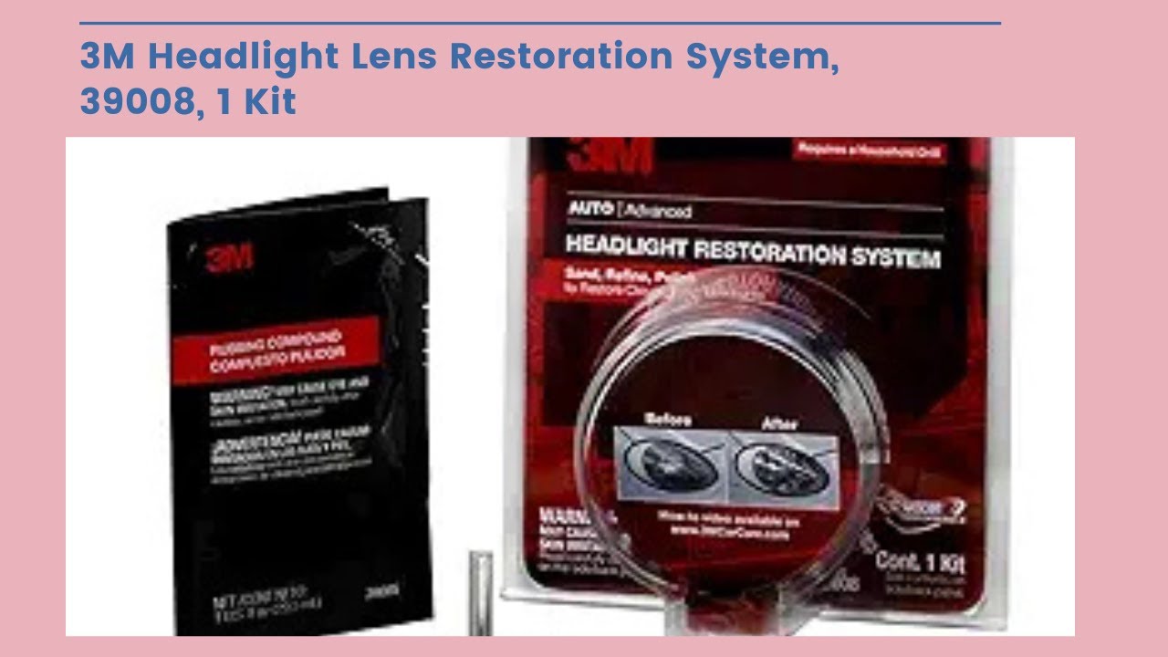 3M Headlight Lens Restoration System Before & After - You Won’t Believe ...