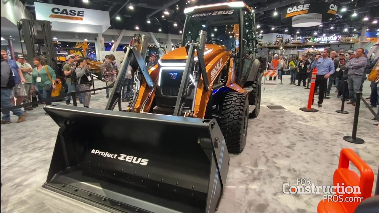 See (and Hear) the World's First Fully Electric Backhoe Loader - YouTube