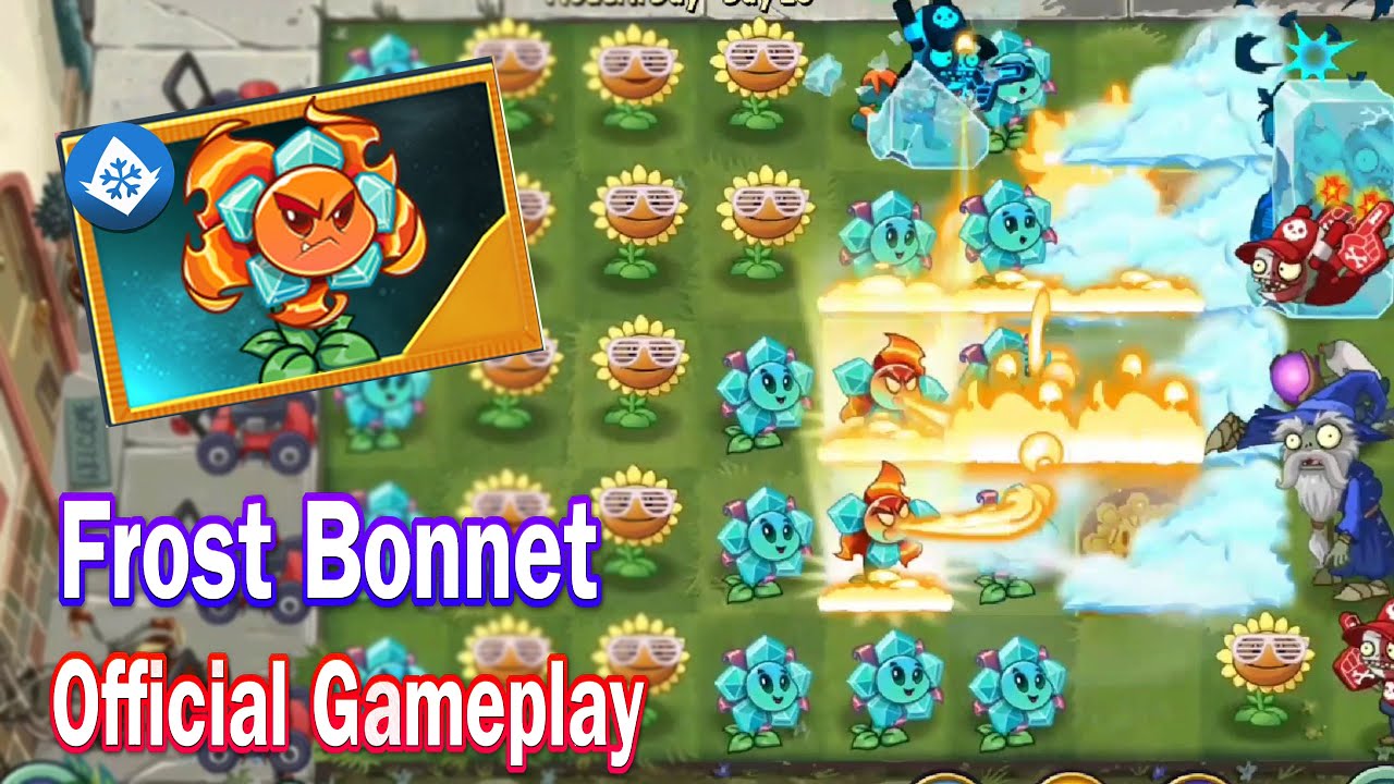 Plants vs Zombies 2 v.11.7.1 - New Plants Frost Bonnet Max Power Up vs ...
