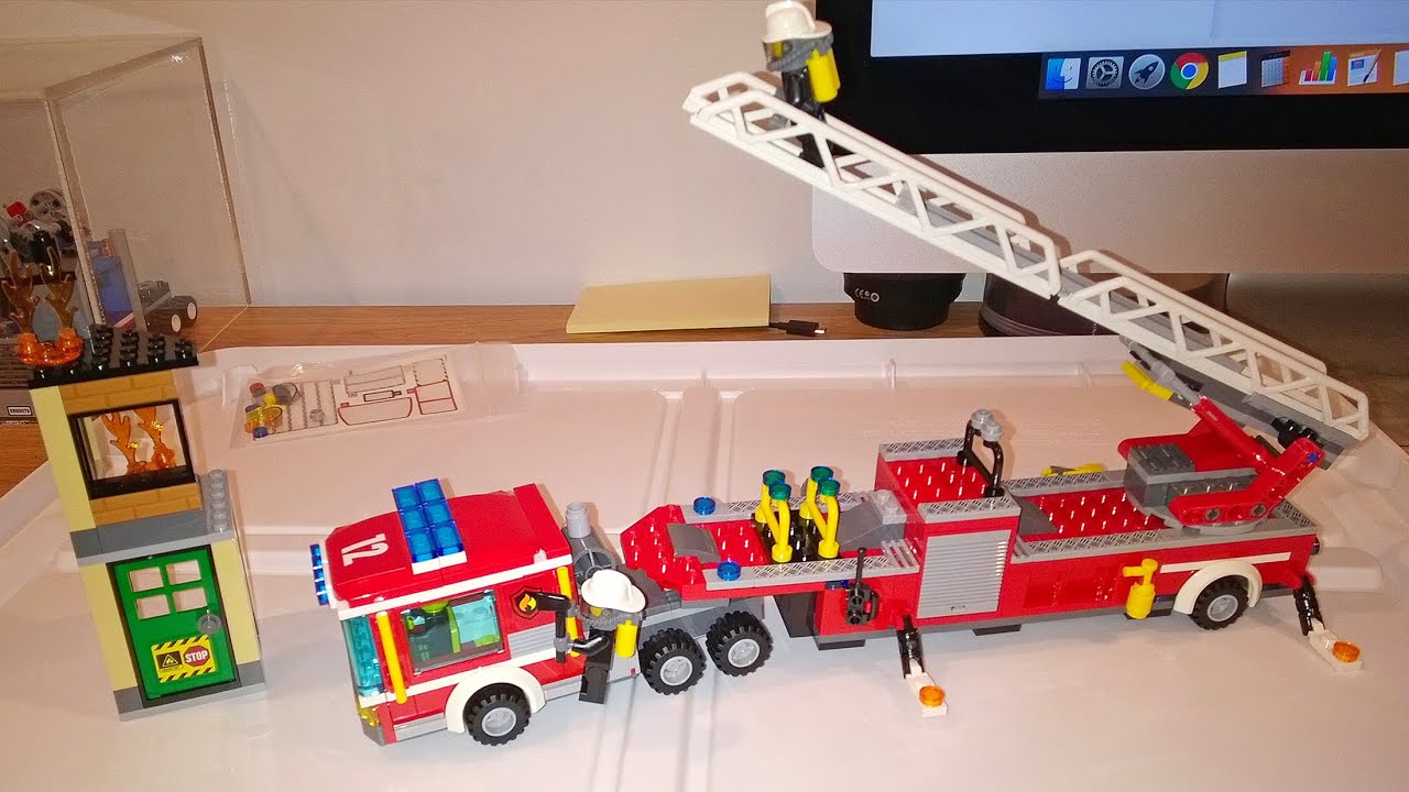 Awesome Lego City 60112 Fire Engine 2016 Truck Set Quick Look ...