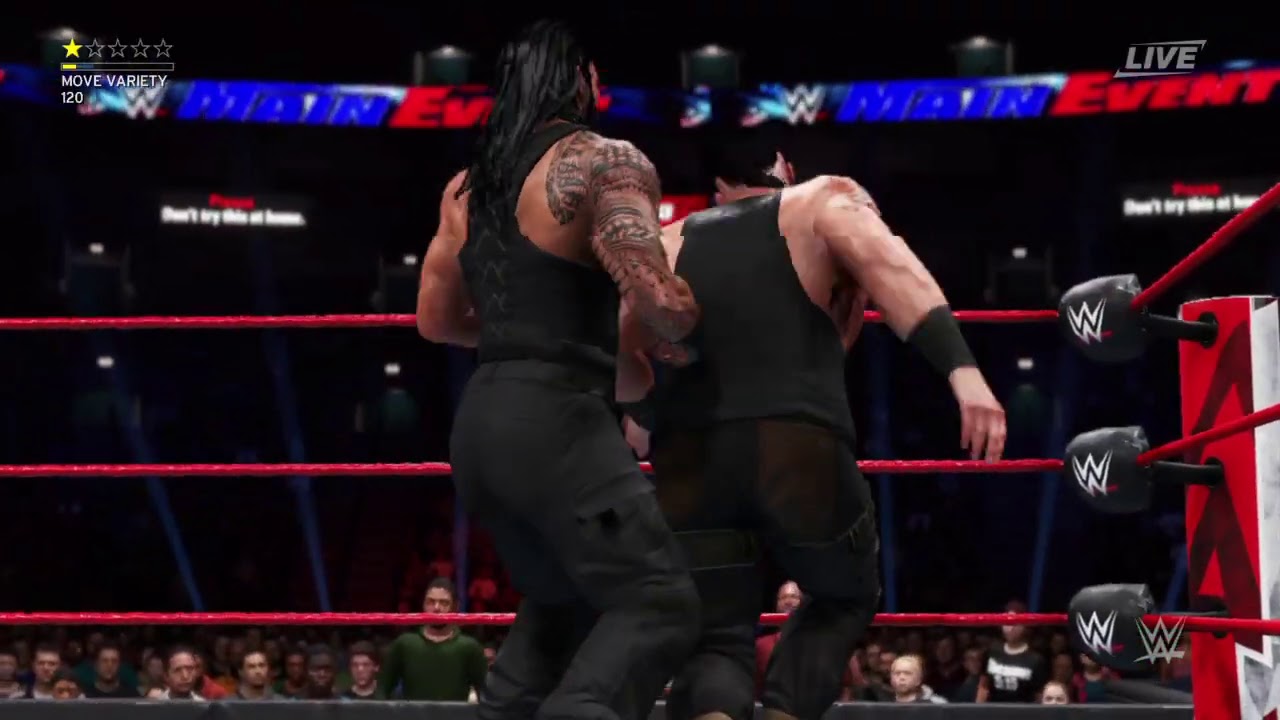 WWE 2K20: Roman Reigns win the WWE Universal Championship in a Triple ...