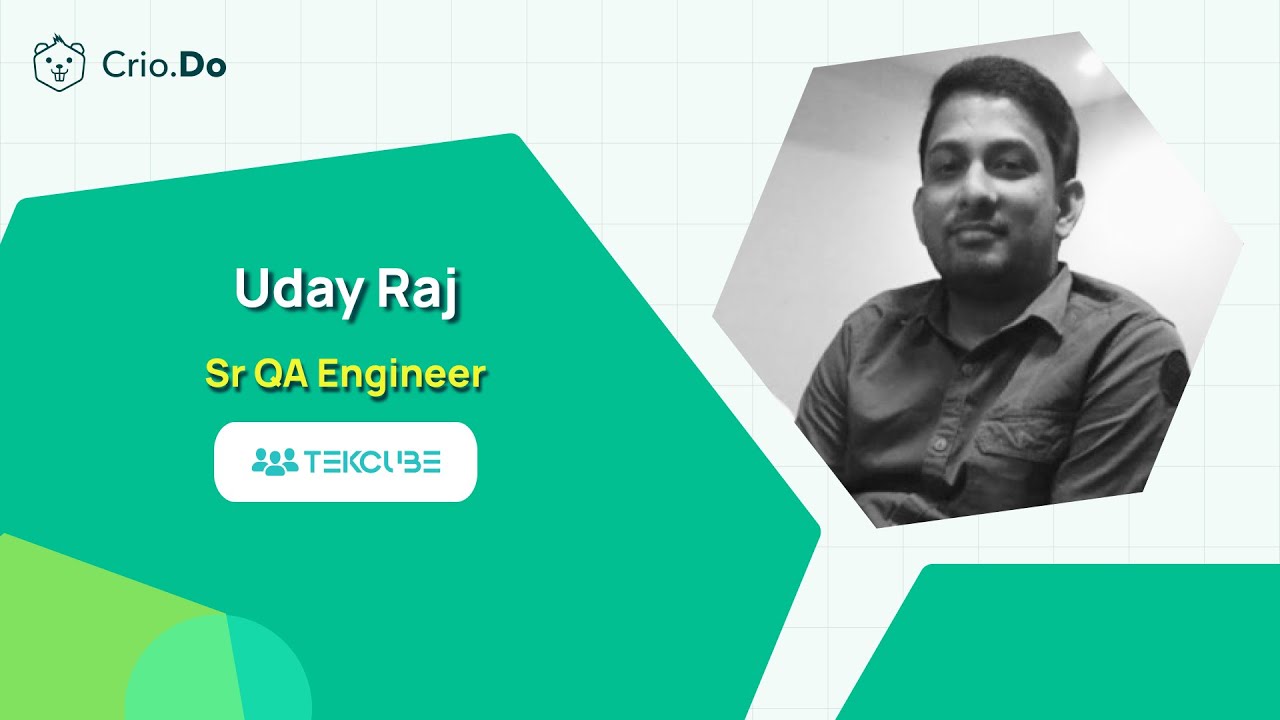 A BCom graduate turned Senior QA Engineer | Uday Raj - YouTube