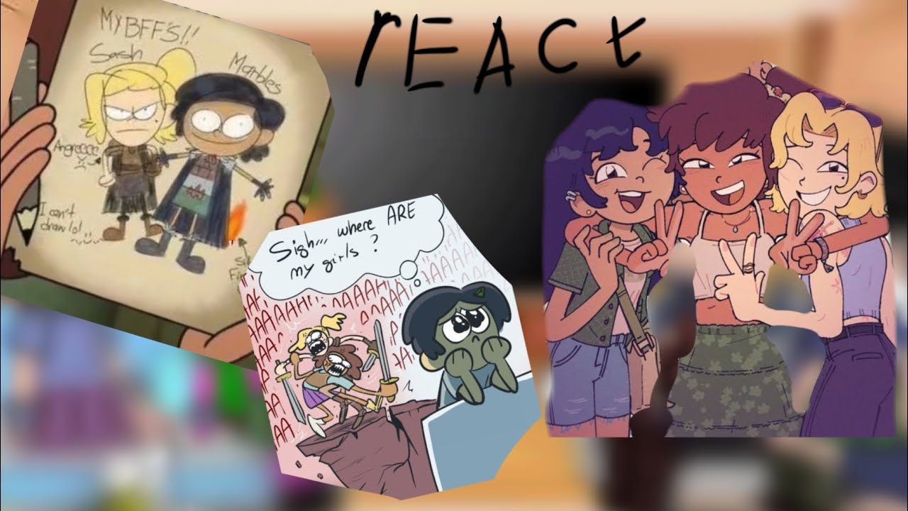 amphibia react to sasha and anne (gacha) (sashanne) - YouTube