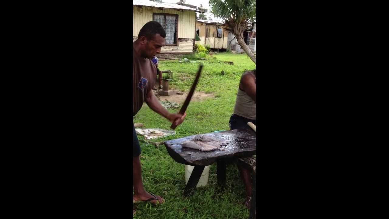 Making Vakalolo Fijian Dessert , Waitabu, Taveuni Island Fiji - YouTube