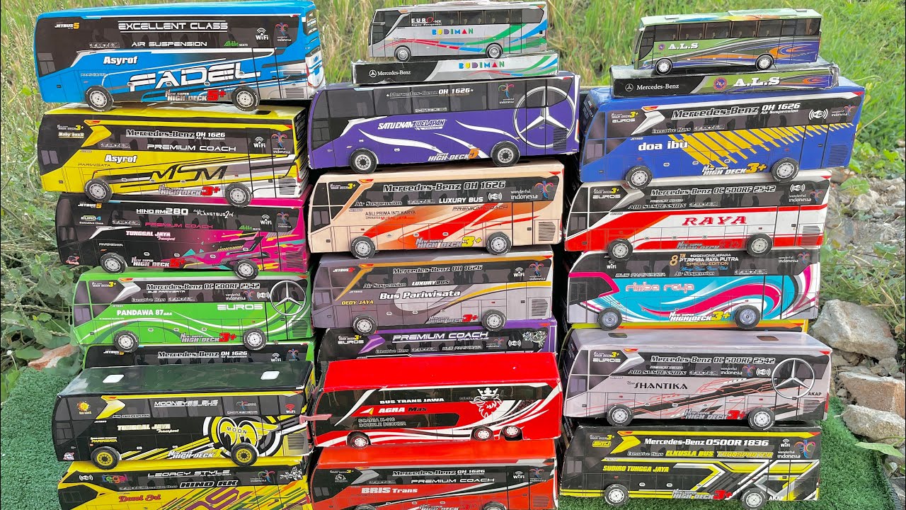 DERETAN FULL BASURI, bus ratu pandora, bus tunggal Jaya monneyes, bus ...