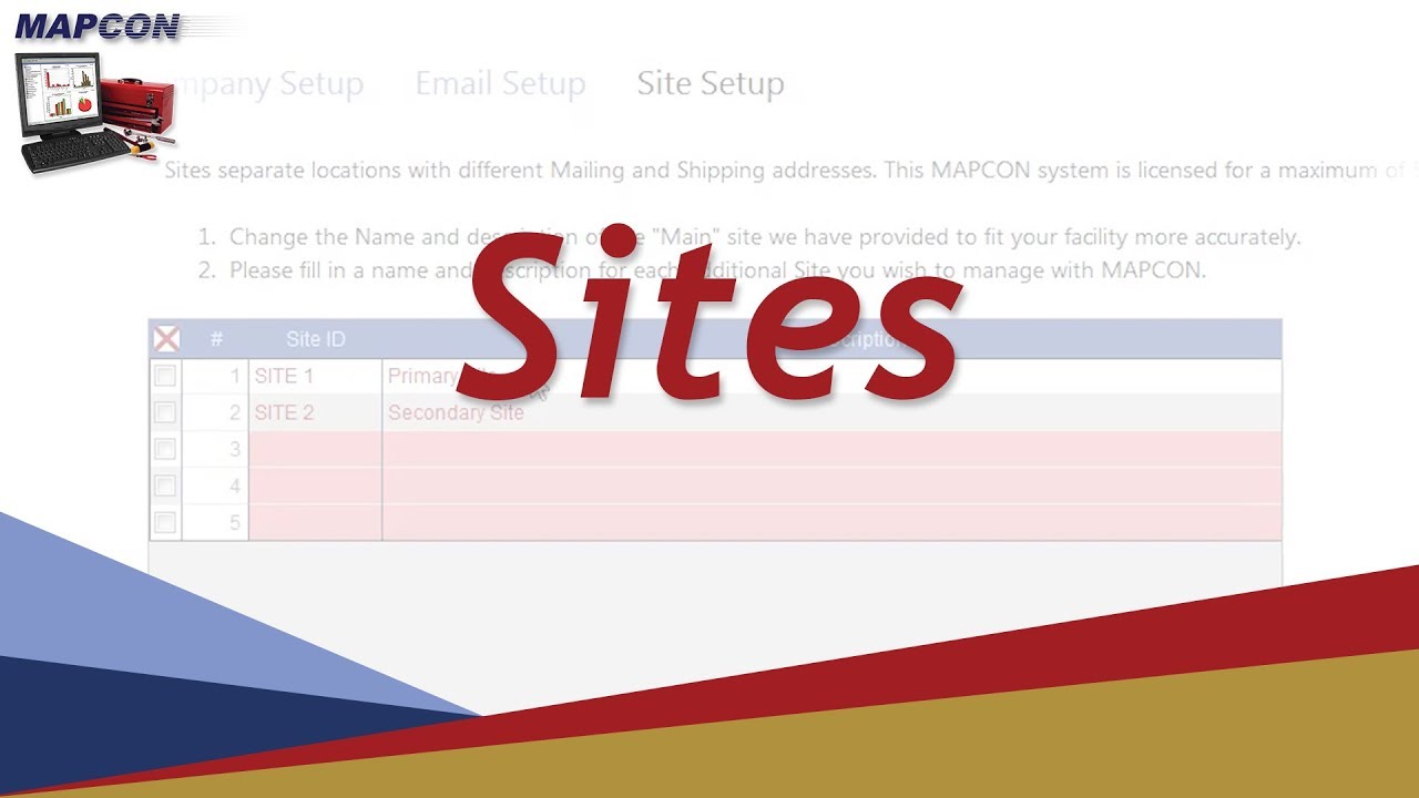 Sites -MAPCON CMMS - YouTube