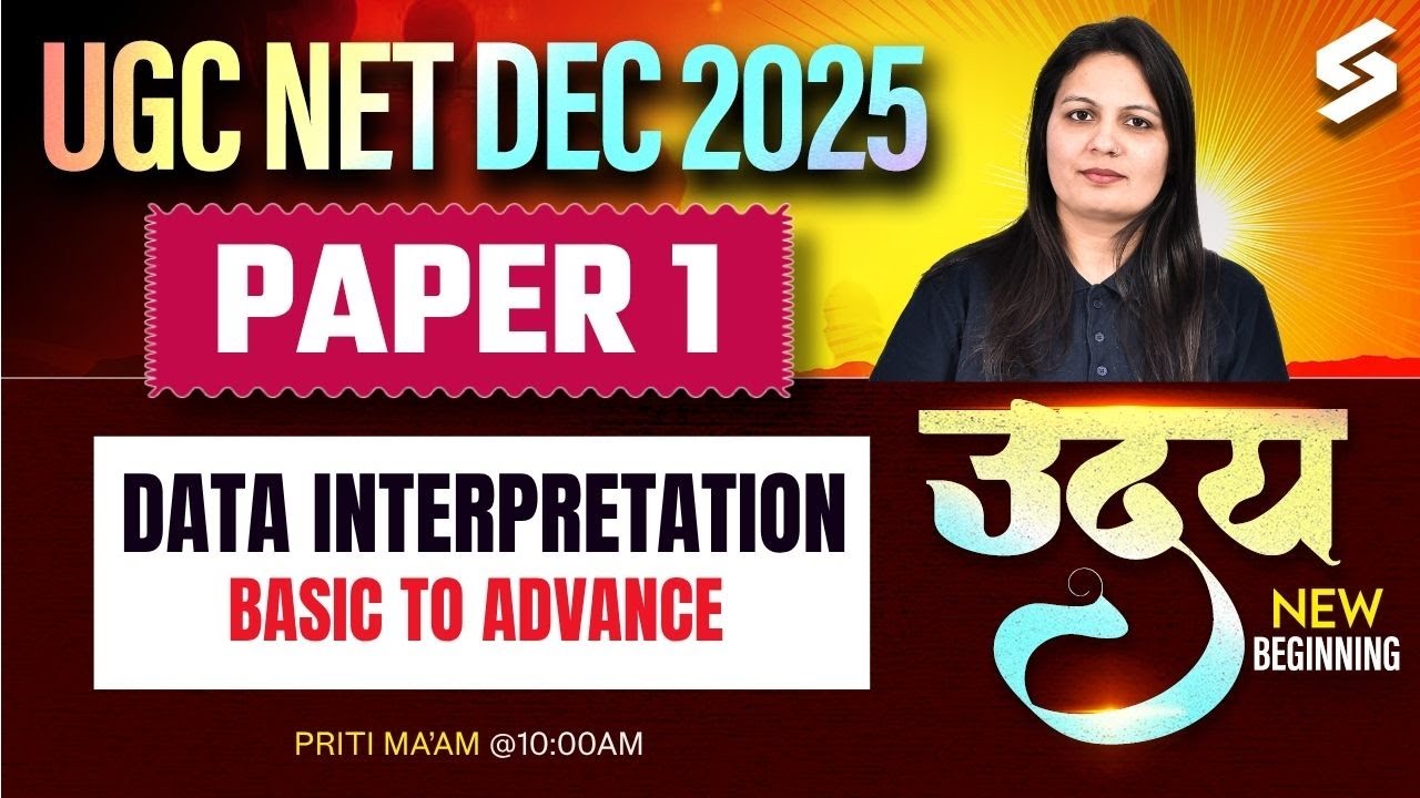 Ugc Net Paper 1 Data Interpretation For Ugc Net Dec 2025 Complete Di Ugc Net By Priti Mam