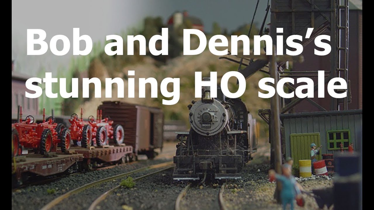 Bob & Dennis's stunning HO scale model railroad - YouTube