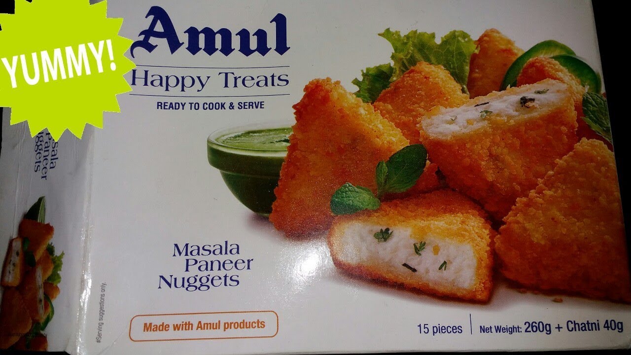 Amul masala paneer nuggets || ready to cook & serve wid in 3-4 min ...